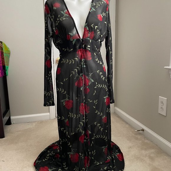 Live 4 Truth | Dresses | Live 4 Truth Sheer Black Tent Dress Szs | Poshmark